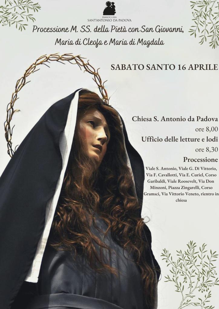 Processione di Maria SS. della Pietà - Diocesi di Cerignola - Ascoli ...